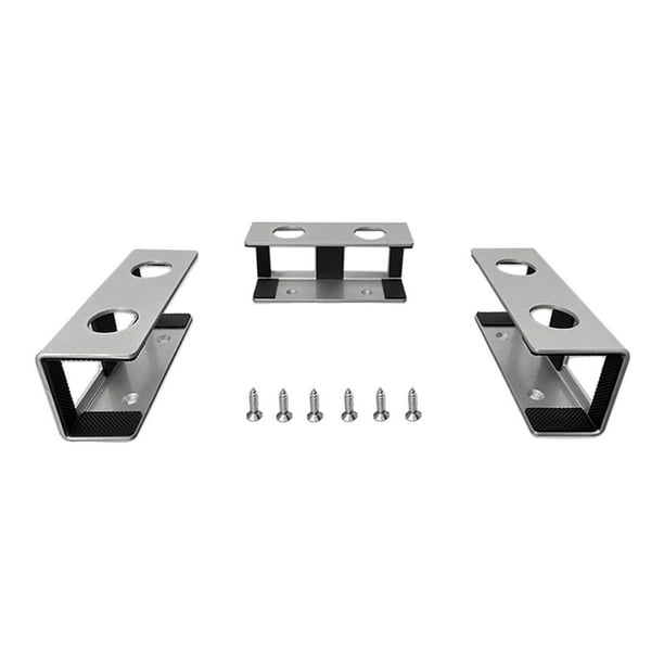 3 Pieces under Desk Laptop Mount Brackets Stand Set with Fixing Screws ...