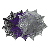 Halloween Glossy Purple Spider Web Vinyl CutOut Placemat Spiderweb ...