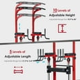 Soges Adjustable Power Tower, Pull Up Bar Station, Home Gym Training ...