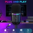 ONIKUMA USB Gaming Microphone for PC/PS5, Condenser Streaming Mic with ...