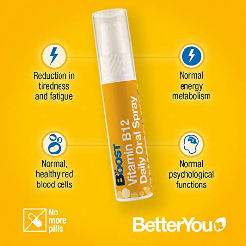 Buy Betteryou Boost Vegan Vitamin B12 Oral Spray Organic Daily