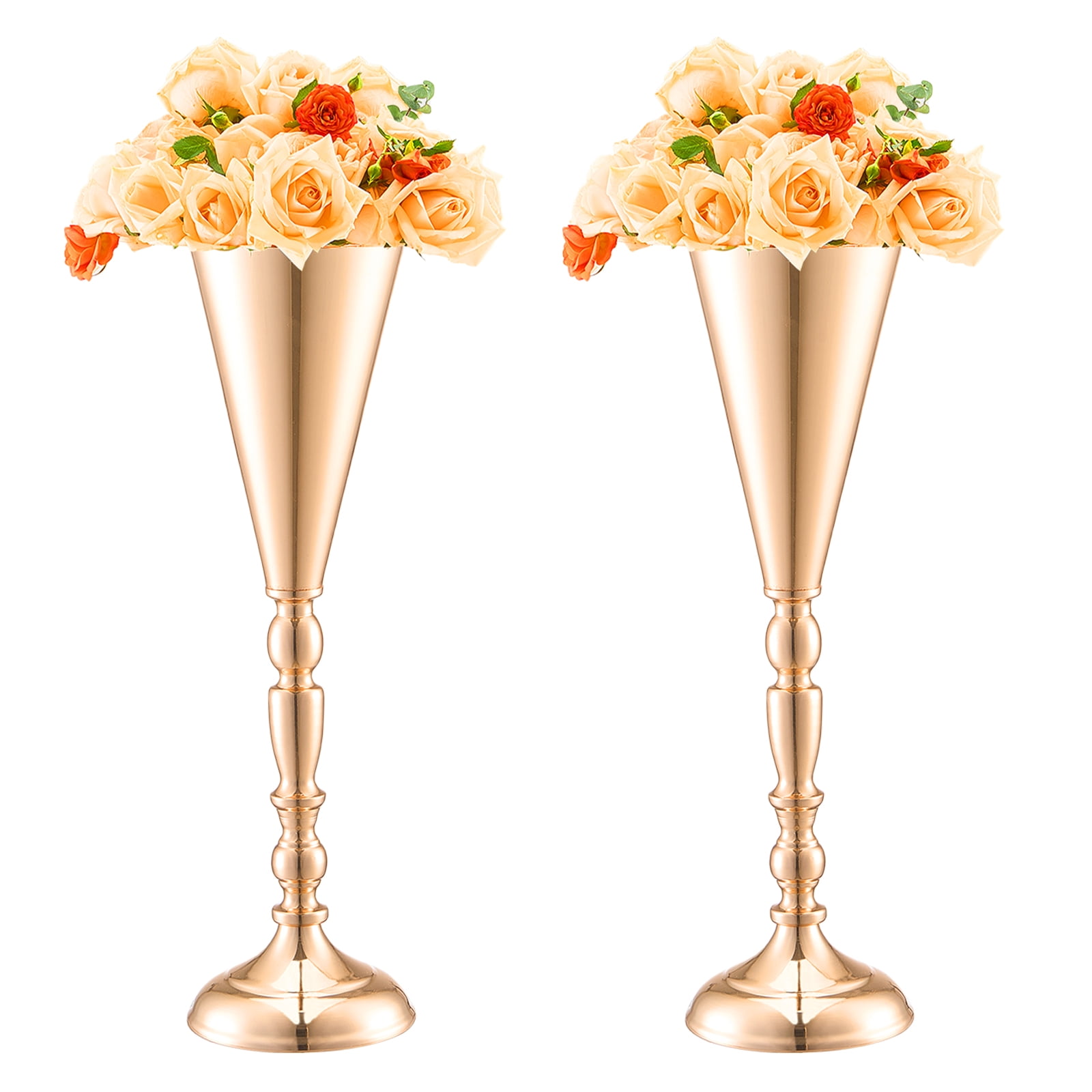 Click here for Vevor 10pcs 43cm/16.9 Tall Wedding Flower Vase Met... prices