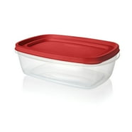 Rubbermaid Easy Find Lid 2.5 Gallon BPA-Free Rectangle Food Storage ...