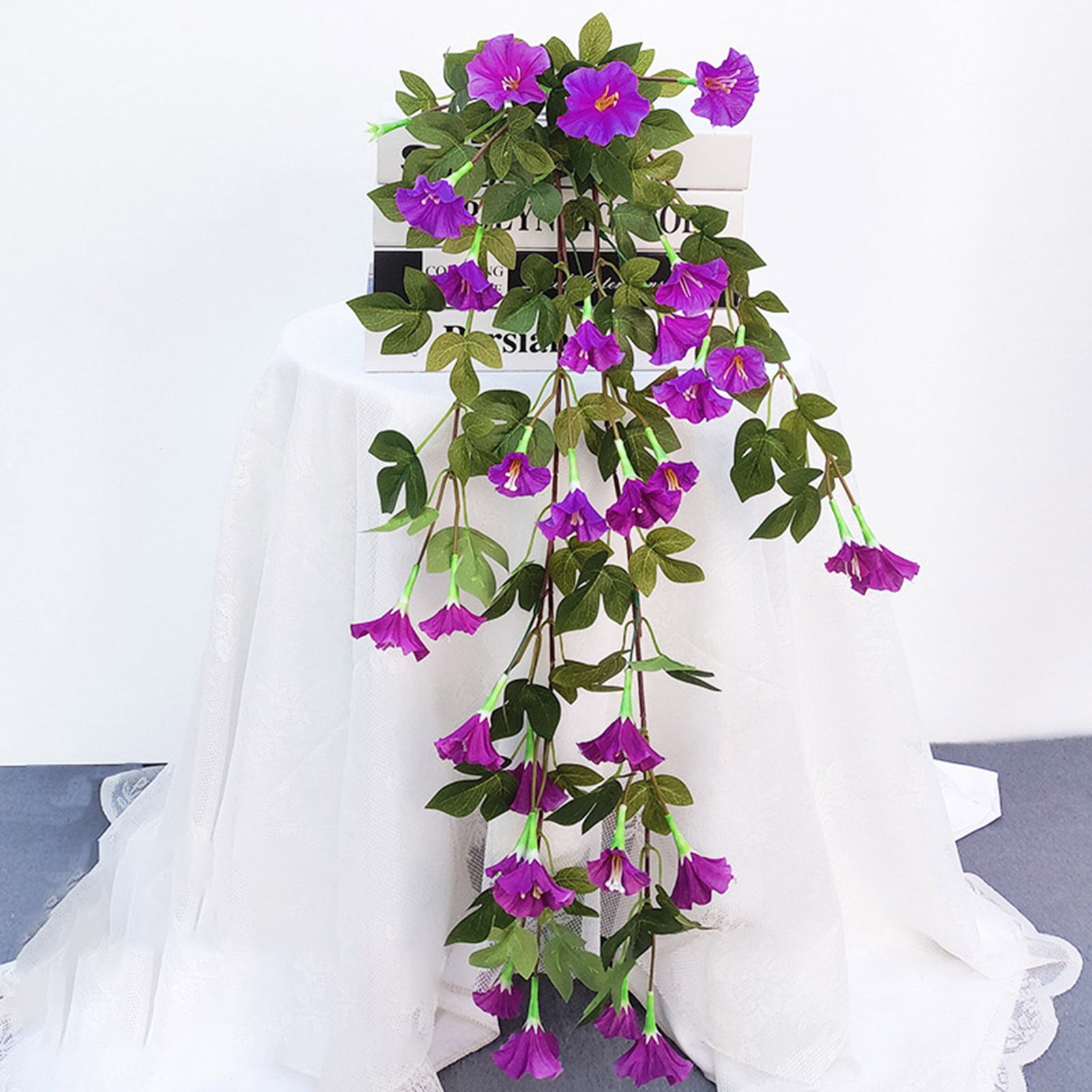 Ayyufe Fake Morning Glory 1 Bouquet Decorate Not Withered Useful Wall ...