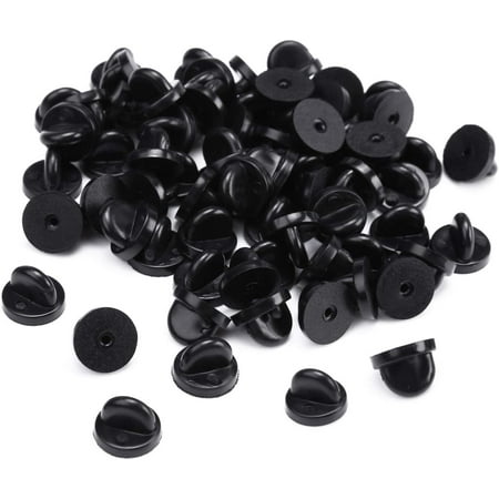 400 Counts Rubber Pin Backs PVC Pin Keepers Pin Locks Replacement ...