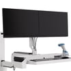 Amer AMR2C32V Dual Monitor Clamp Vertical Mount - Max 32" Monitors ...