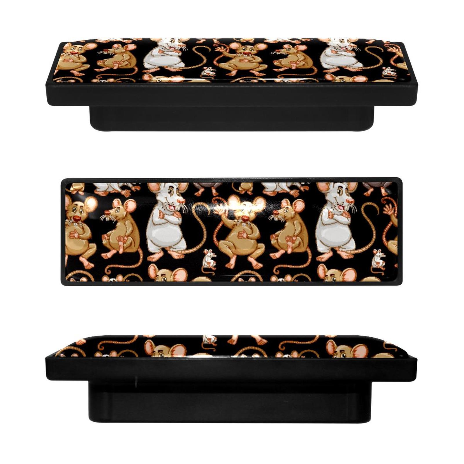 4 Pcs Rectangle Cabinet Handle Cupboard Knob Drawer Pulls Handle ...