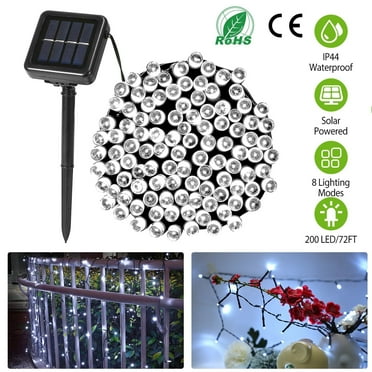 Sunforce 15 LED Solar String Lights, Weather Resistant, 33ft, for Patio ...