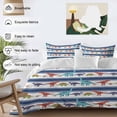 Abstract Dinosaur Duvet Cover Set Full Size, Red Purple Green Dinosaur ...
