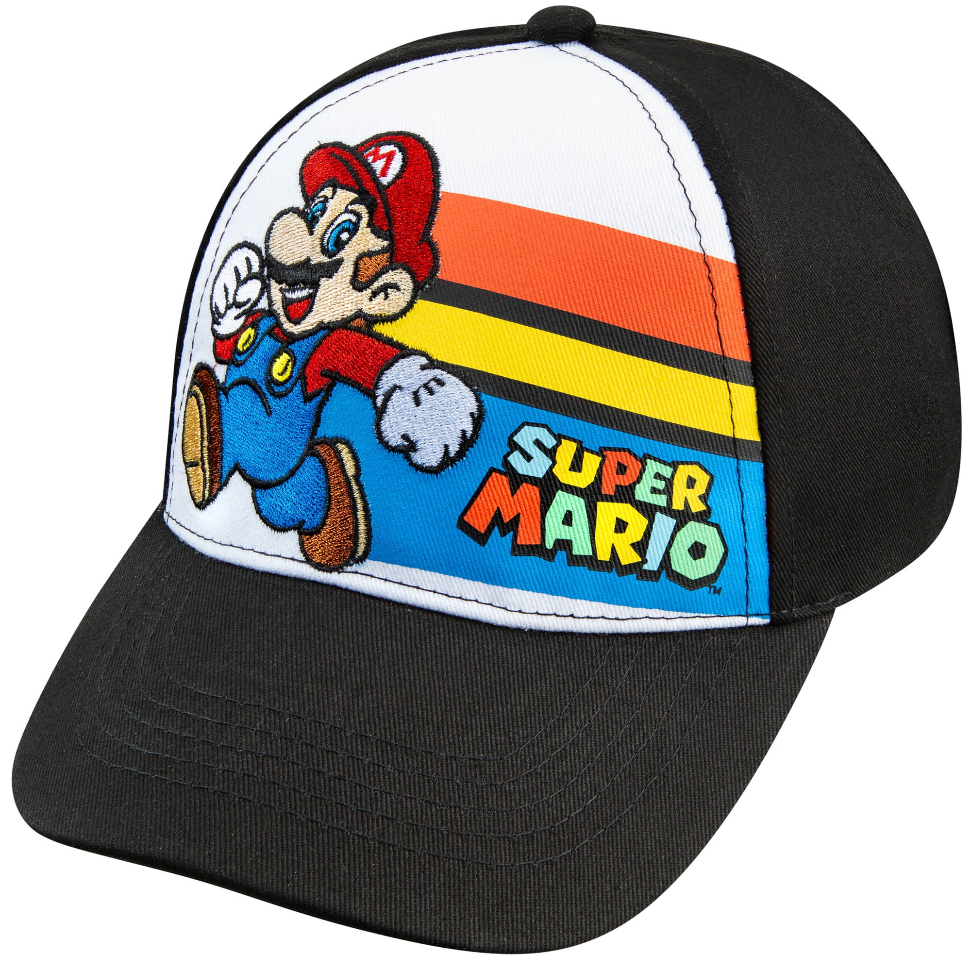 Nintendo Super Mario Rainbow Baseball Cap - for Boys 4-12 Years ...