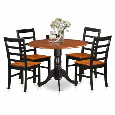 30" x 30" Dining Table with 2 Ladderback Chairs - Walmart.com