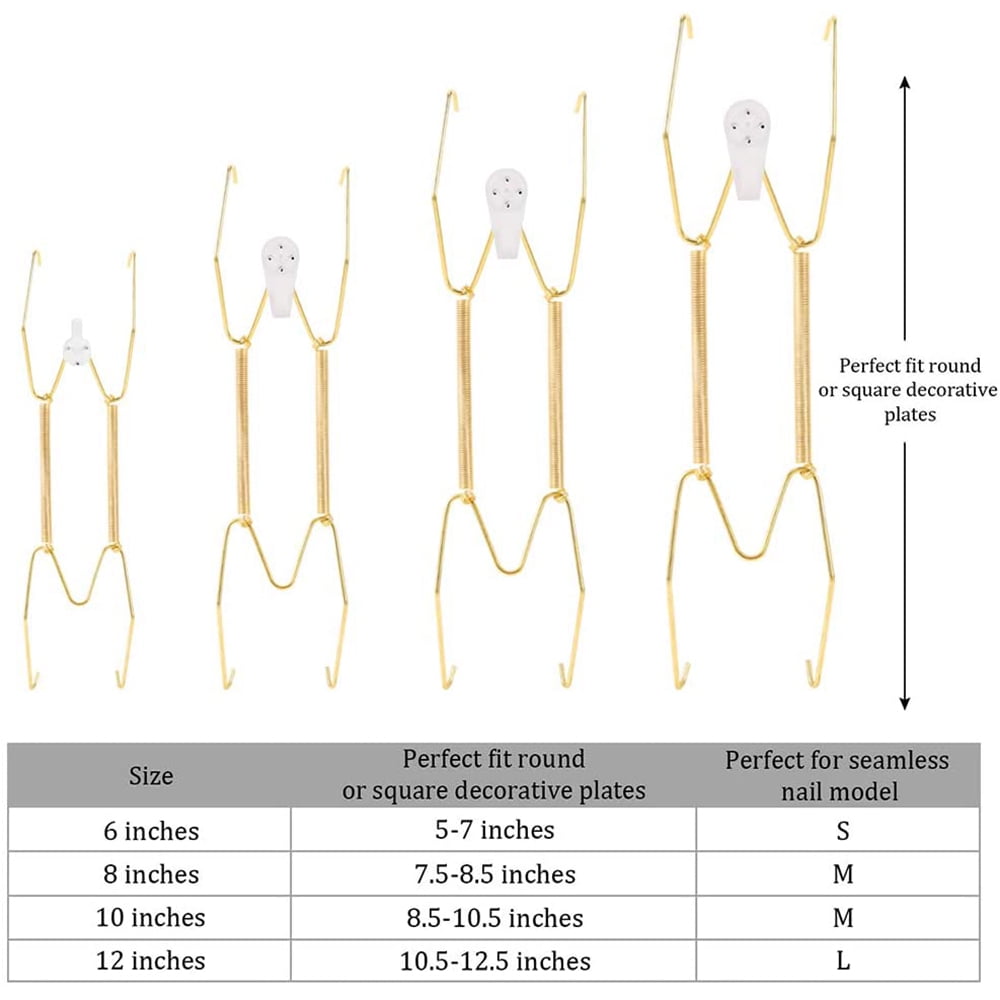 Click here for Unbranded Plate Hangers For The Wall 6 8 10 12 Inc... prices