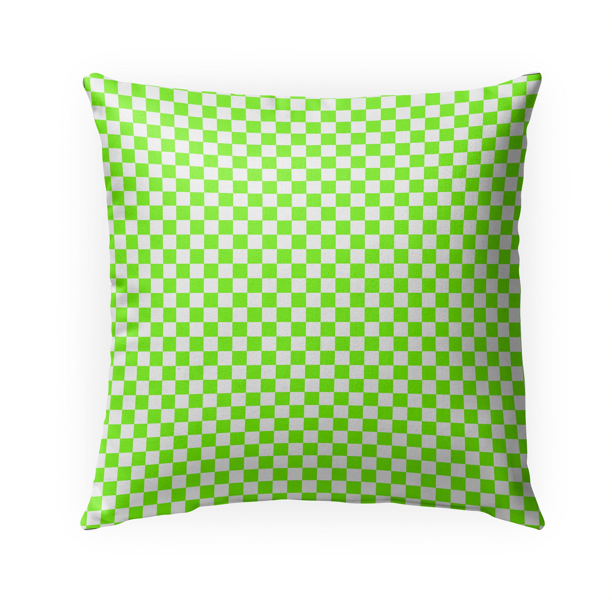 Checker Board Lime Green Outdoor Pillow by Kavka Designs - Walmart.com