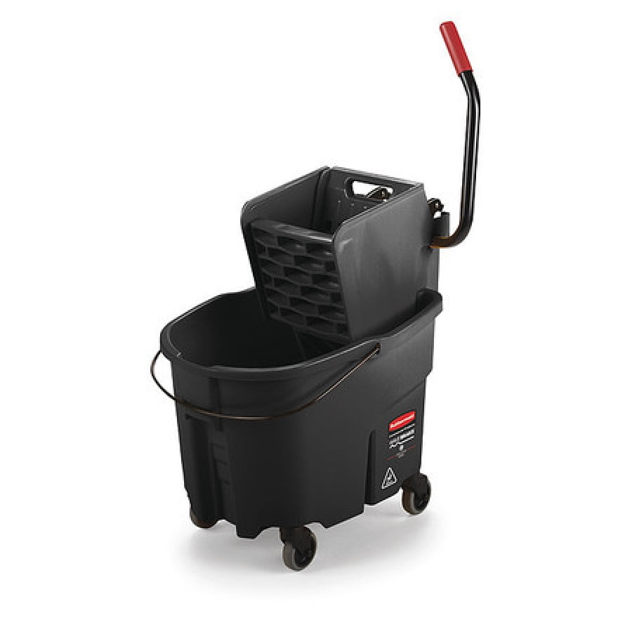 RUBBERMAID 1863896 Mop Bucket and Wringer,8-3/4 gal.,Black - Walmart ...