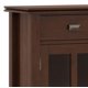 Simpli Home Artisan Solid Wood 36 inch Wide Storage Cabinet in Russet ...