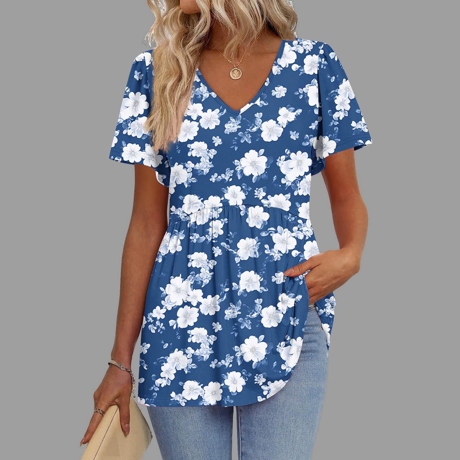 Click here for Fatuov Womens Summer Tops Clearance $15 Graphic T-... prices