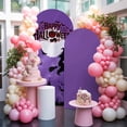 7.2FT Arch Backdrop Covers, Happy Halloween Wedding Arch Cover Stretchy ...