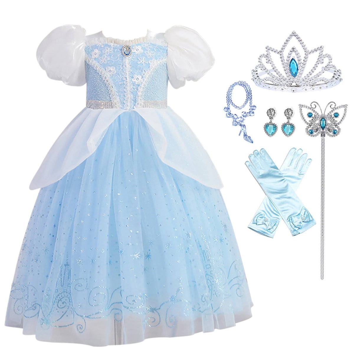Click here for Hawee Princess Cinderella Dress Up Birthday Party... prices