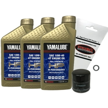 OEM Yamaha 2003-2020 R6 R6S Full Synthetic Oil Change Kit YZF-R6 Filter ...