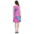 DIXRUYEE Womens Dresses Loose Neck Sleeveless Oversize Blue Butterfly ...