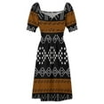 African Bogolan Mudcloth Pattern Sleeveless Dress purple dress clothes for woman - Walmart.com