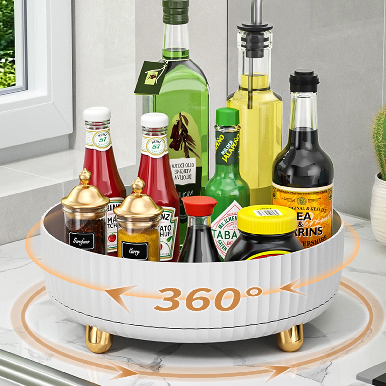 Lazy Susan Turntable, Makeup Perfume Organizer, 360 Degree Rotating ...