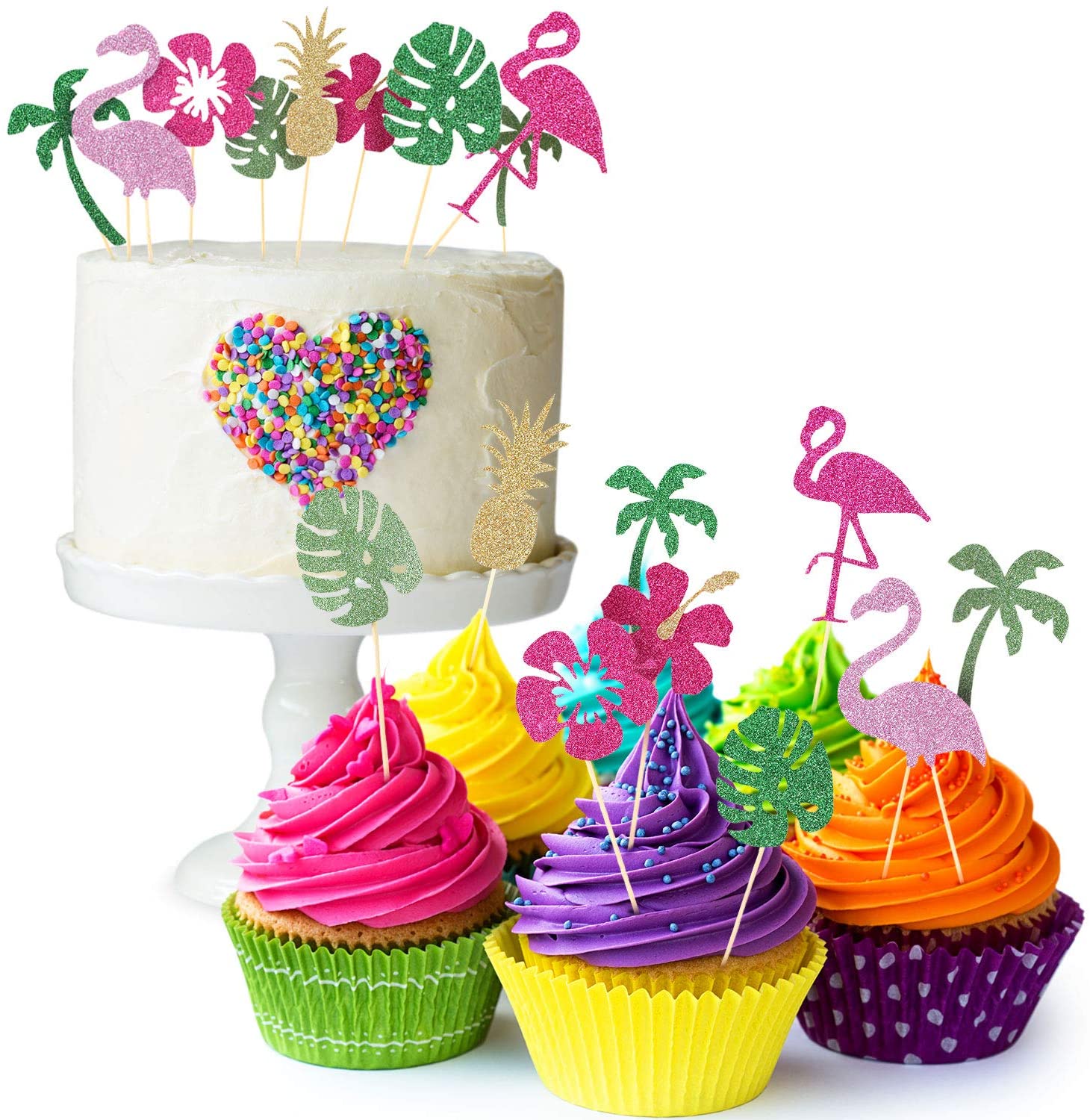Edible Cake Topper Frosting Strips For Sides Tropical Party Pineapple ...
