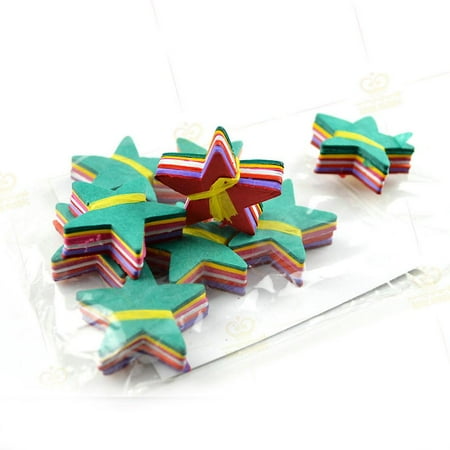 Coloreful Star Paper Snowflake Magic Trick Snow Storm Star Snow Paper ...