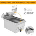 ROVSUN 12.5QT Electric Deep Fryer w/Frying Basket, Timer, Drain, & Lid ...