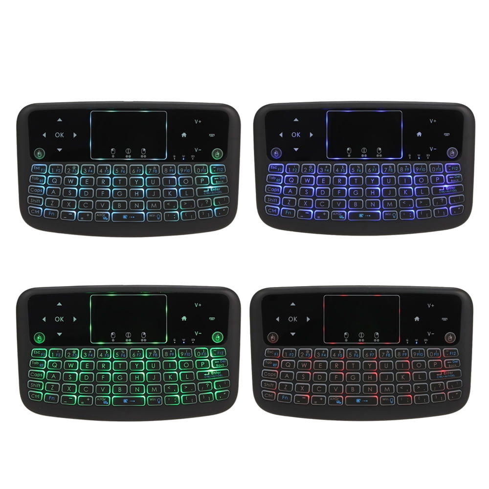 Mini Wireless Keyboard 2 4ghz 4 Color Backlit Touchpad Keyboard For
