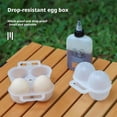2-cell Outdoor Portable Egg Box Shockproof Plastic Egg Tray Shock ...