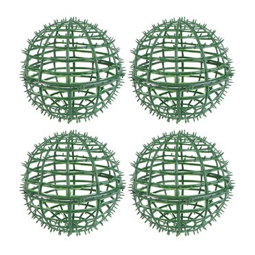 Lighted Spring Ball Floral Topiary with Faux Floral Leaves and Vase Pot ...