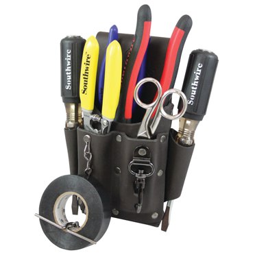 Klein Tools Tool Pouch, Tool, Leather, Black, 5167 - Walmart.com