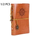 1/2pcs A6 Vintage Notebook with Box, 5*7 Inch PU Leather Notepad, 160 ...