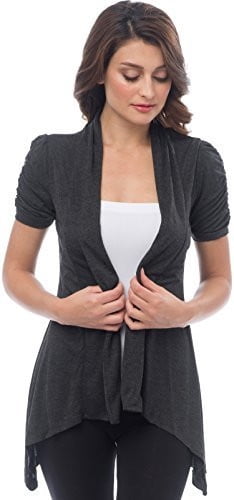 Sheer Short Sleeve Cardigan Cover-up - Walmart.com