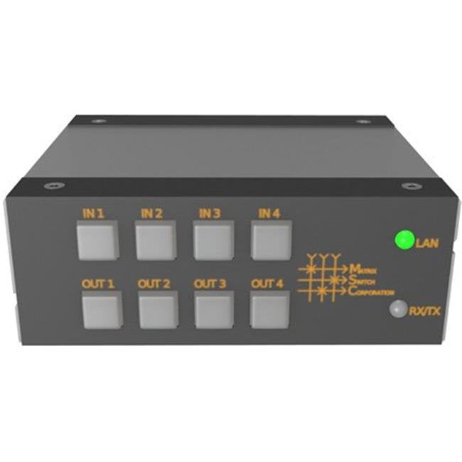 Matrix Switch MSC-FS44FL 4 x 4 Fiber Optic 3G-SDI Mini Switcher with ...