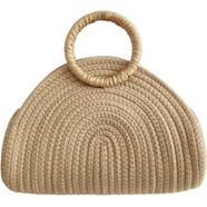 Gocvo Large Straw Beach Bag for Women, Summer Woven Tote, Shoulder ...