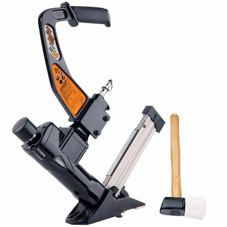 Freeman PFL618BR Pneumatic 3-in-1 15.5-Gauge and 16-Gauge 2" Flooring ...