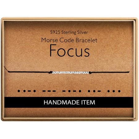 Morse Code Bracelet for Women Beads on Silk Cord Inspirational Gift for ...