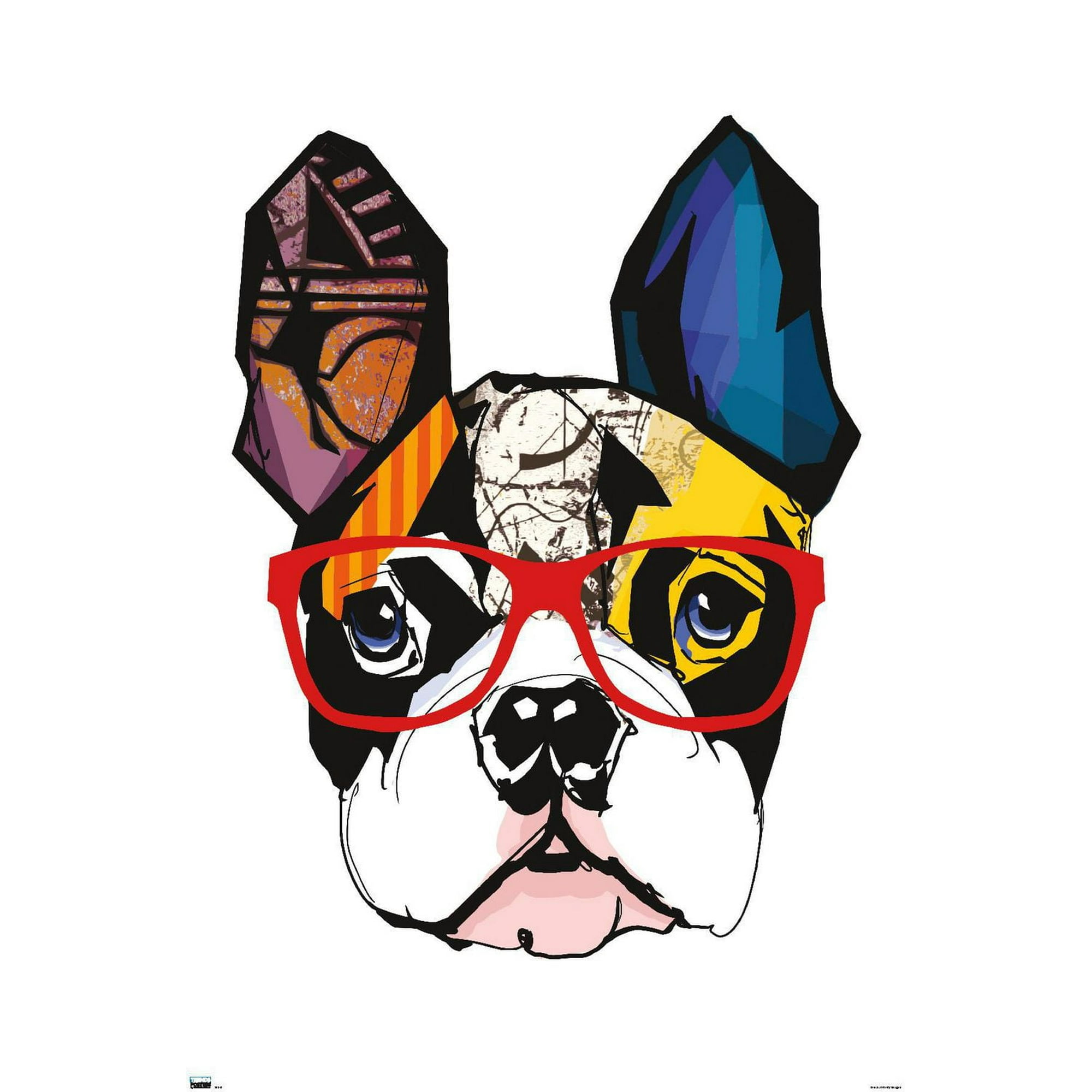 Click here for Trends International Art Deco - Boston Terrier Wit... prices