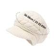Agiufgs Beret Polyester Fiber Korean, Warm Plush Lining with ...