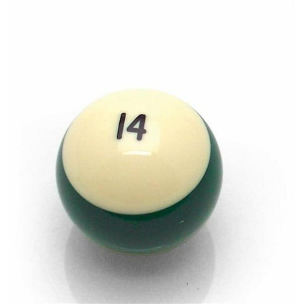 Ball 14 Billiard Pool Shift Knob - Ivory with Green Strip - Walmart.com