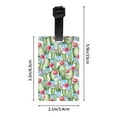 Luggage Tags for Suitcases, Flowers and Cactus Suitcase & Bag Tags for ...