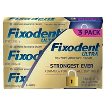 Fixodent Complete Free Denture Adhesive Cream, 2.4 oz Twin Pack ...