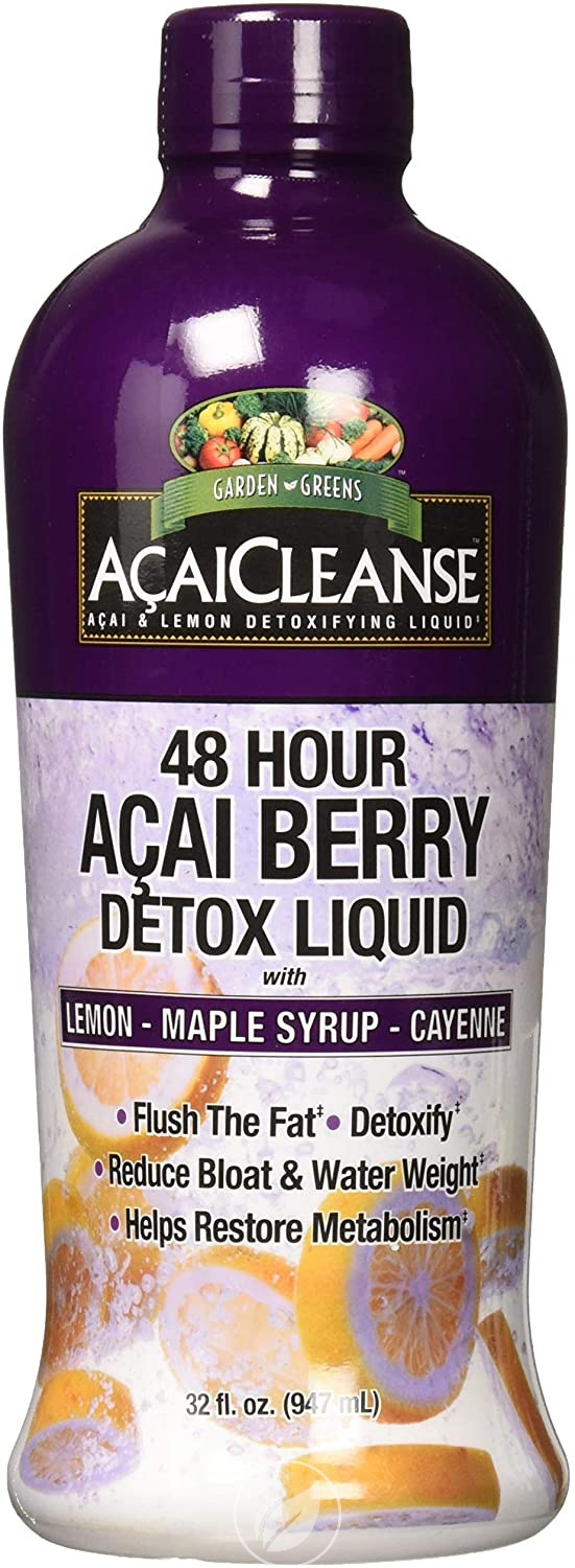 4 Pack Garden Greens Acai Cleanse 48 Hour Detox 32 Oz - Walmart.com