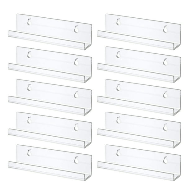 ShenMo 10 pieces acrylic record rack wall mounted album CD display rack ...