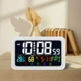 Creative Touch Control Bedroom Alarm Clock Large Clearly Digital ...