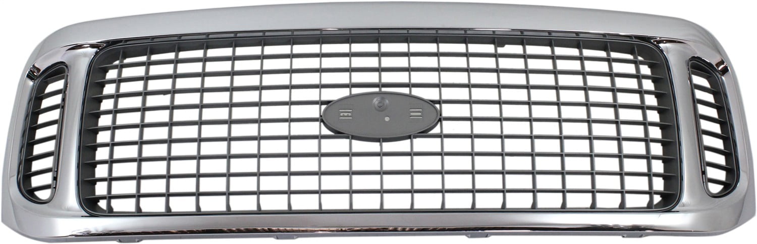 Grille Assembly Compatible With 2002-2004 Ford Excursion Chrome Shell ...