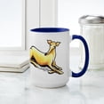 CafePress - Fawn Greyhound Drawing Large Mug - 15 oz Ceramic Large ...
