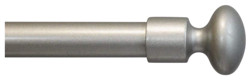 Urbanest Oval Curtain Rod, 5/8", Pewter, 28"-48" - Walmart.com